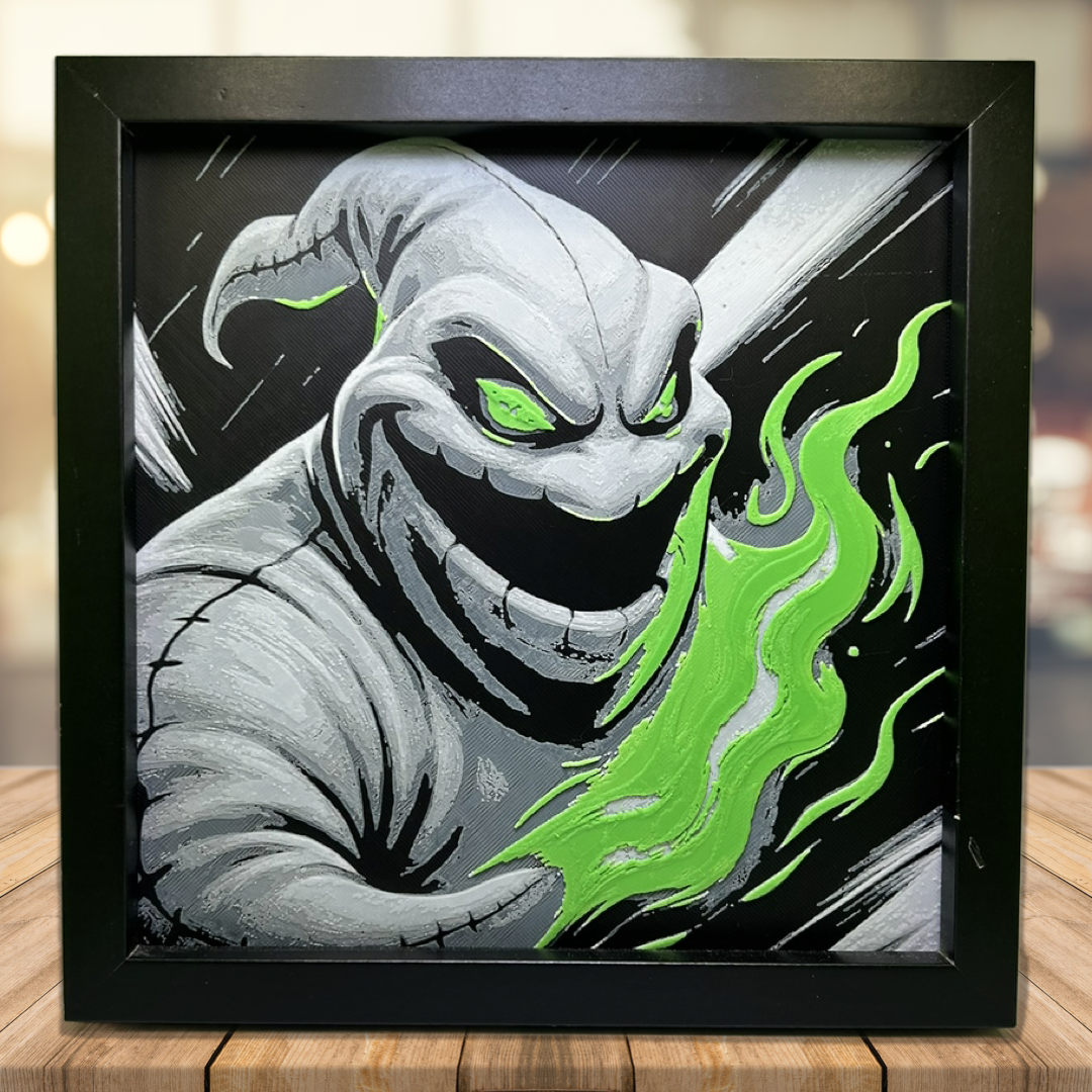 Oogie Boogie V2 3D Printed Fan Art – 3D PRINTED WALL ART