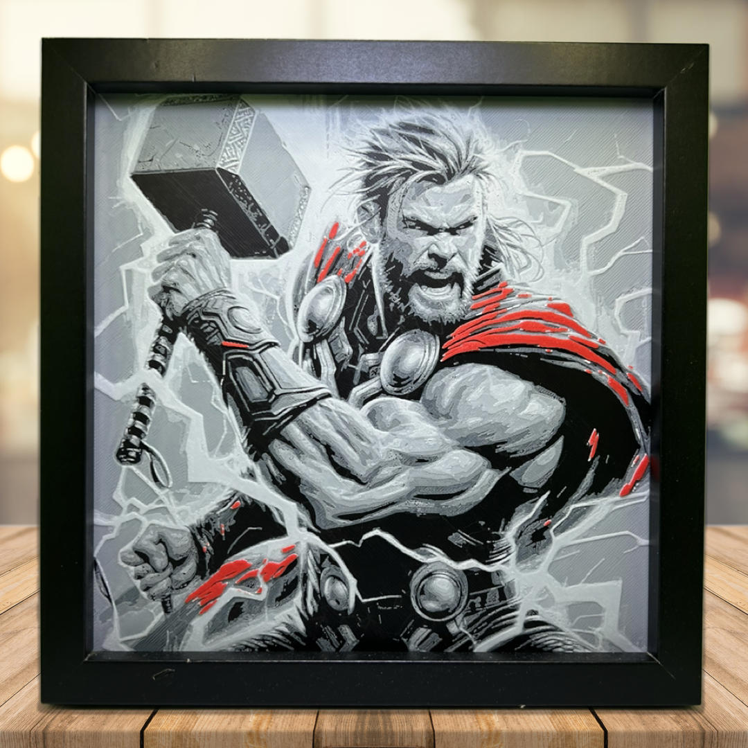 Thor - The Avengers 3D Printed Fan Art – 3D PRINTED WALL ART
