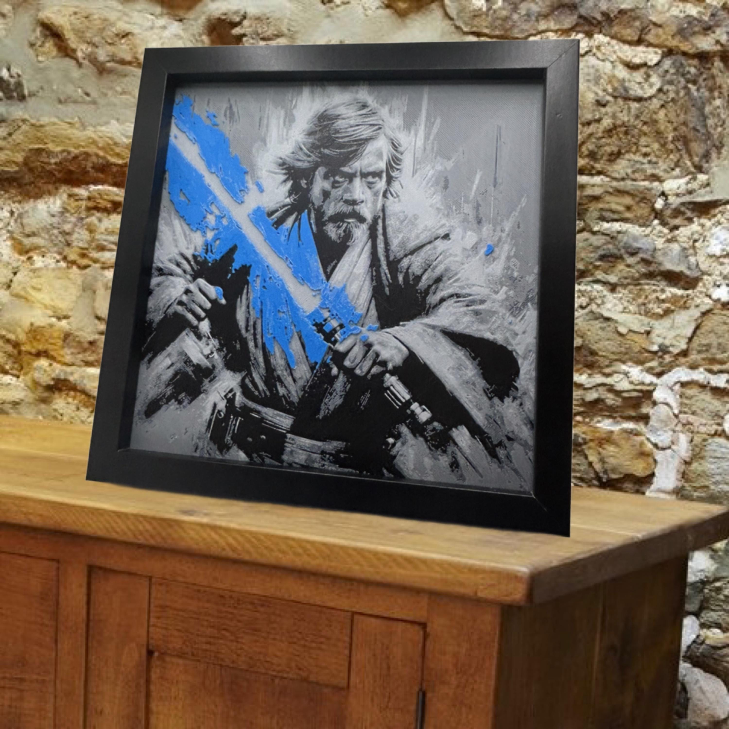 Luke Skywalker 3D Printed Fan Art – 3D PRINTED WALL ART