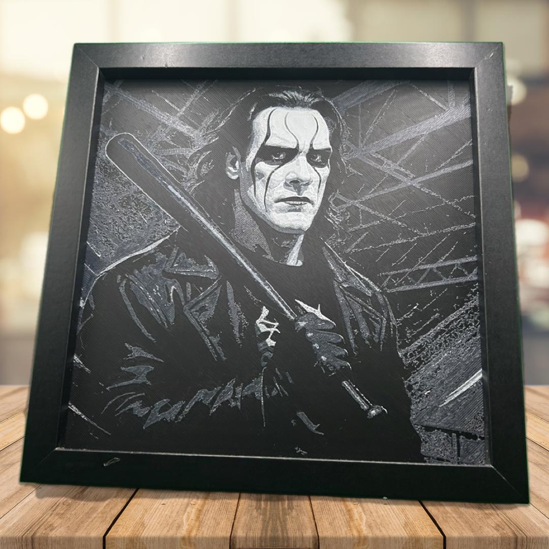 Sting - WCW 3D Printed Fan Art – 3D PRINTED WALL ART